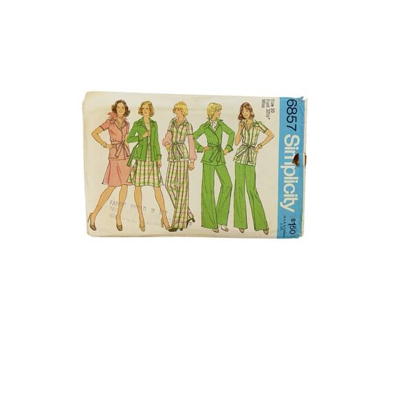 Simplicity | Office | Vintage 974 Simplicity Sewing Pattern 6857 Size 1 ...